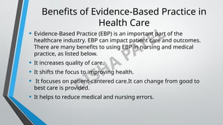 10.1 HEALTHCARE QUALITY & Evidence based practice.pptx