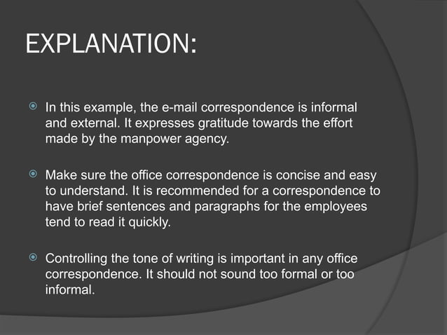 10. Various fforms office correspondence.pptx | Email | Internet