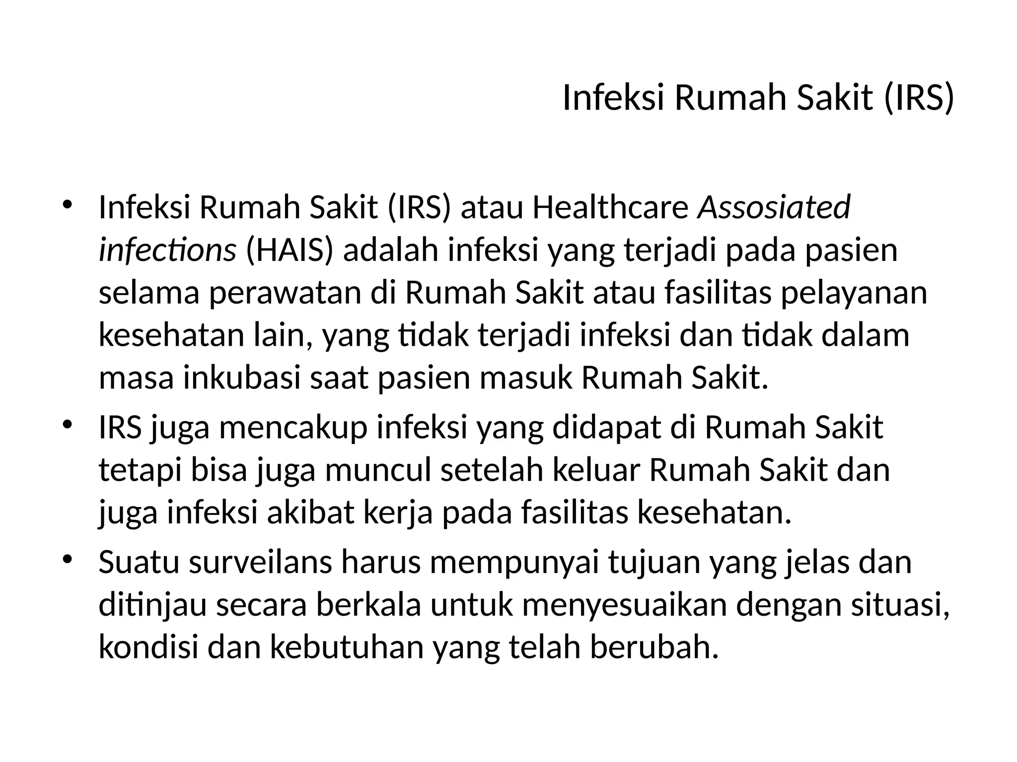 Pencegahan dan Pengendalian Infeksi di Rumah Sakit | PPTX