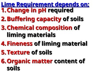 10. lime requirement soil science prese | PPT