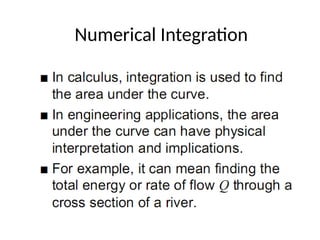 Materi Integral Numerik MEtode Numerik UNntk Mahsiswa Teknik Elektro | PPT