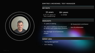 Dmytro Linchenko: LLM application comparison for development and ...