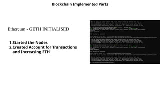 BLOCKCHAIN FINAL YEAR PROJECT PRESENTATION | PPT