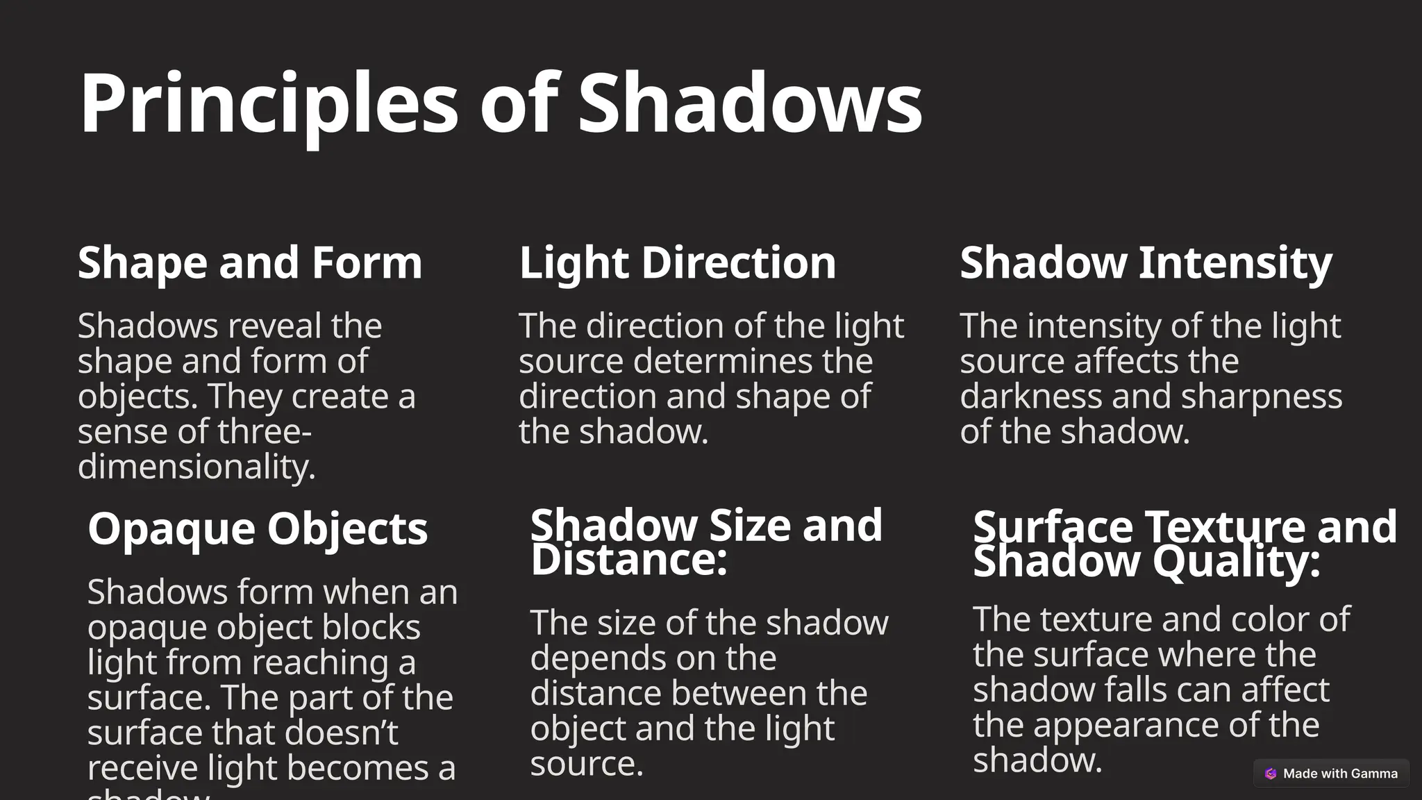 10. Light and Shadow. Grade 8 presentation about Light and Shadow | PPTX