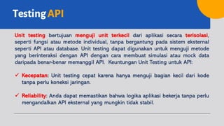 Pemrograman Aplikasi Mobile - 10 Application Programming Interface | PPT