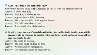 Voice Change and It's Rules : Grammar | PPTX