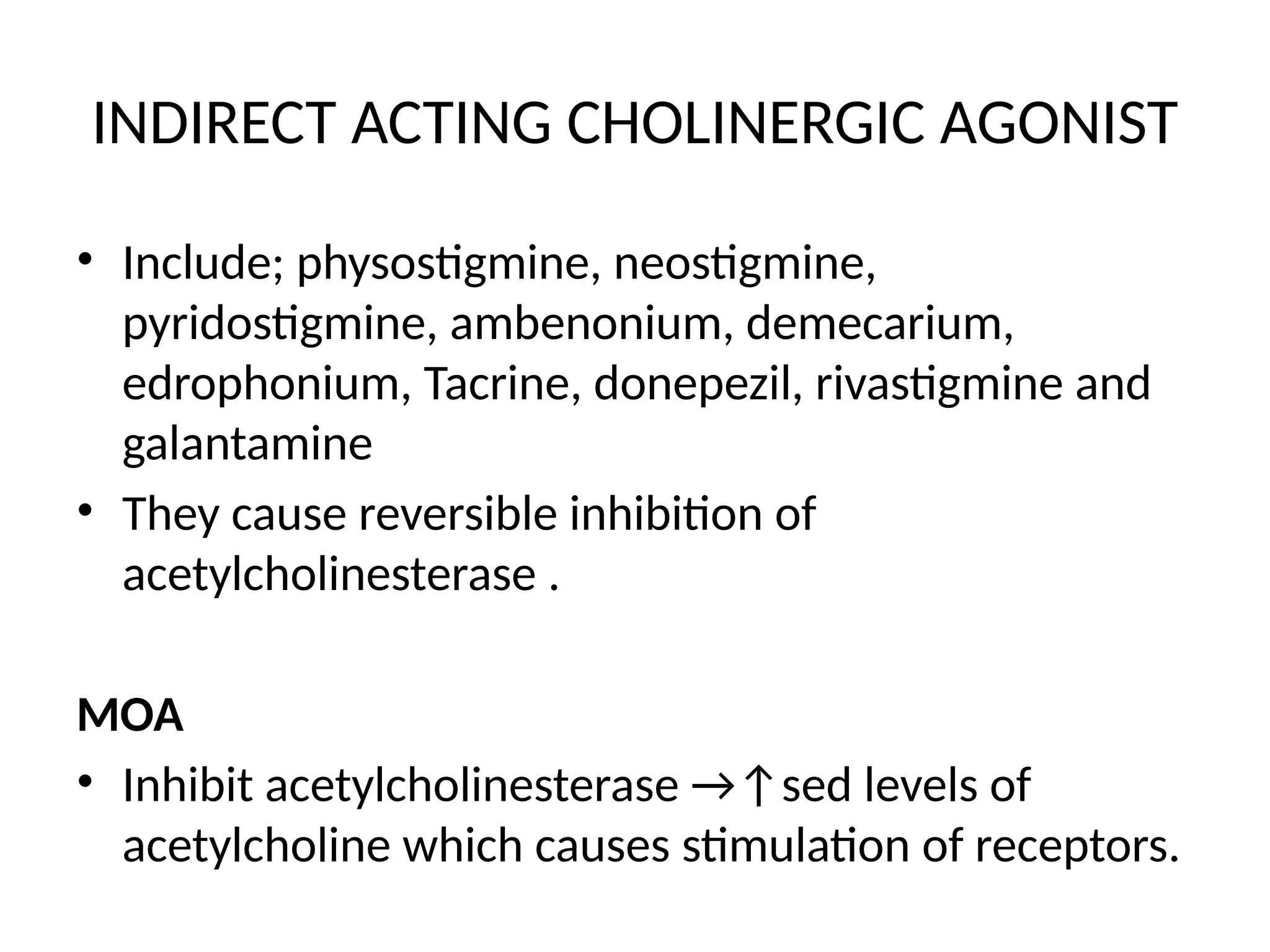 10. CHOLINERGIC PHARMACOLOGY.pptx classes of drugs examples, mechanism ...