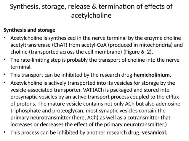 10. CHOLINERGIC PHARMACOLOGY.pptx classes of drugs examples, mechanism ...