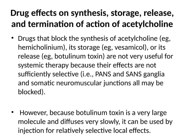 10. CHOLINERGIC PHARMACOLOGY.pptx classes of drugs examples, mechanism ...