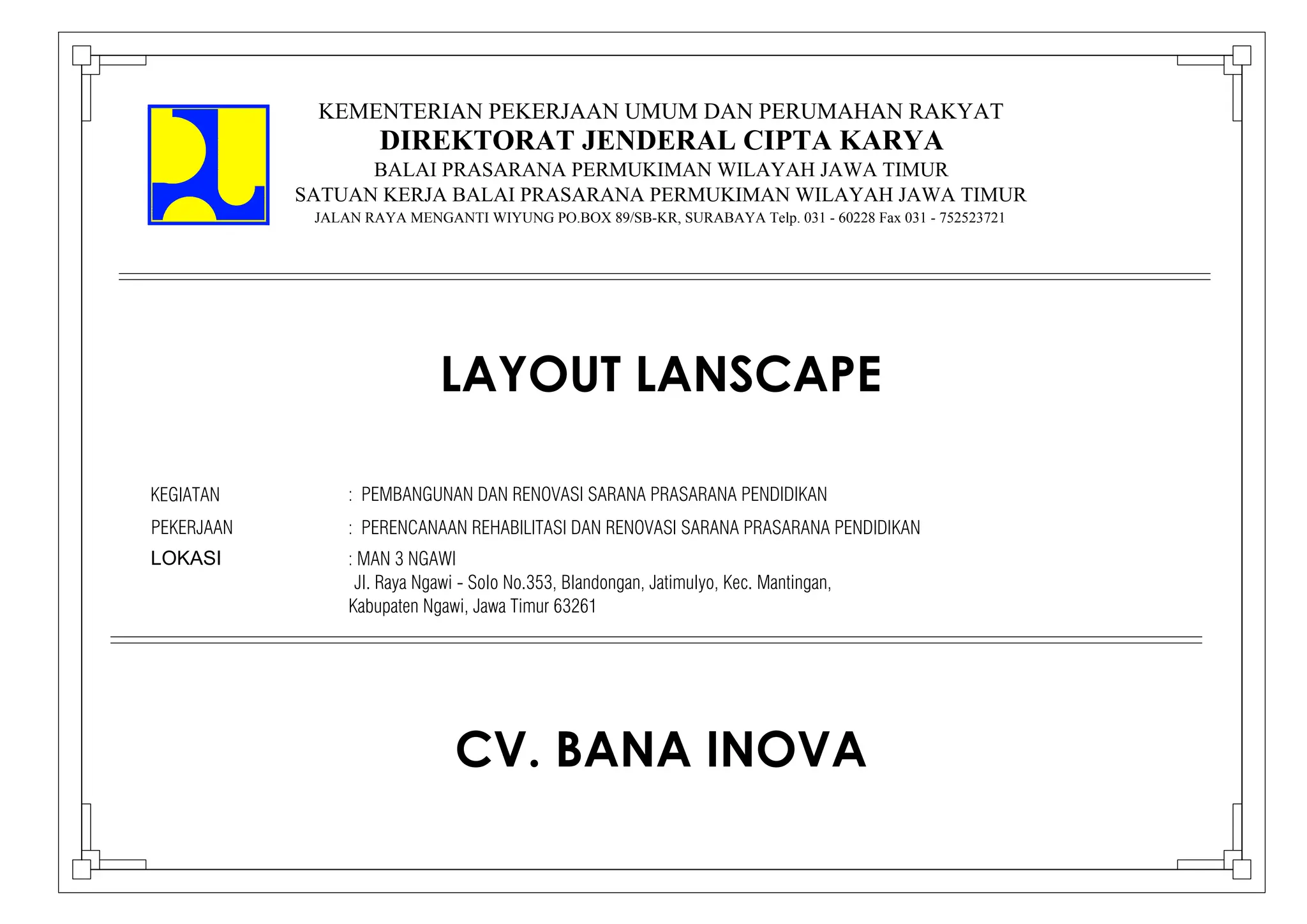 Gambar Contoh DED madrasah aliyah negeri, dengan detail struktur ...