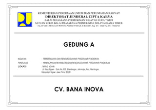 Gambar Contoh DED madrasah aliyah negeri, dengan detail struktur ...