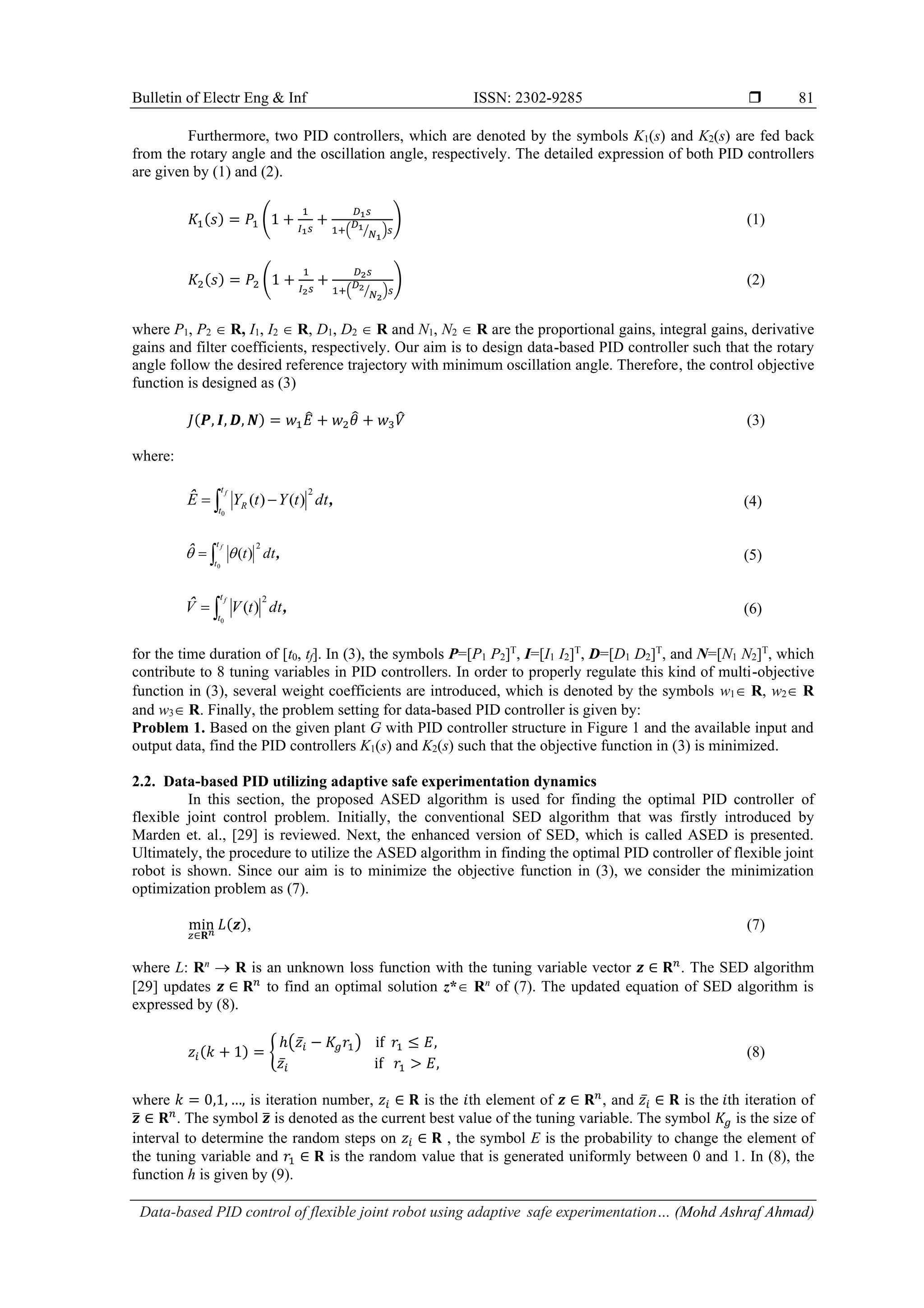 Data Based Pid Control Of Flexible Joint Robot Using Adaptive Safe
