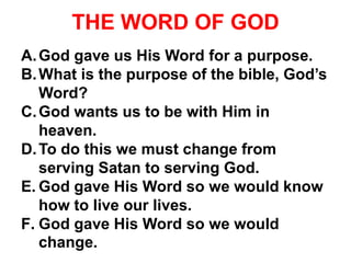 the word of god | PPTX