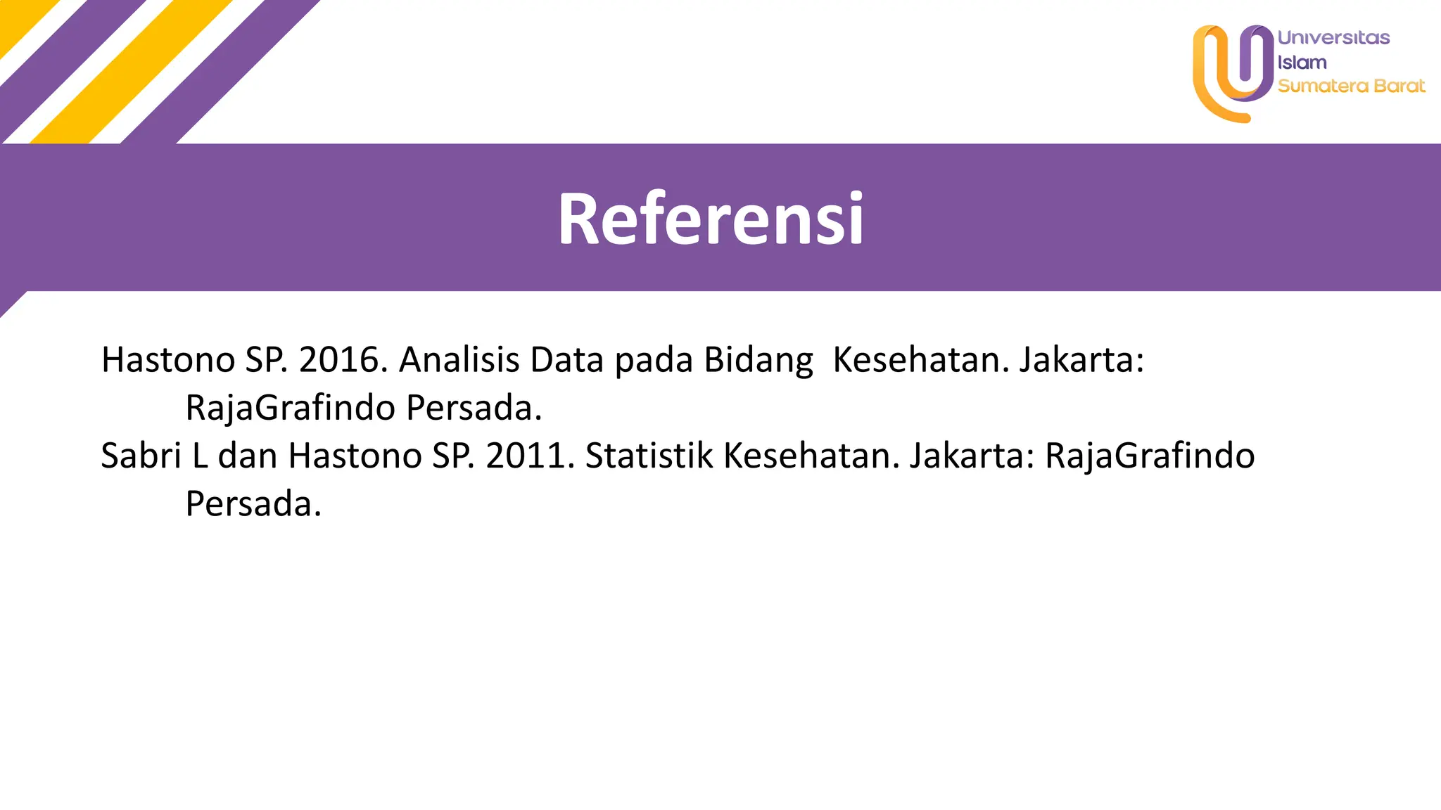 uji hipotesis 2 rata-rata matakuliah biostatistik | PPT