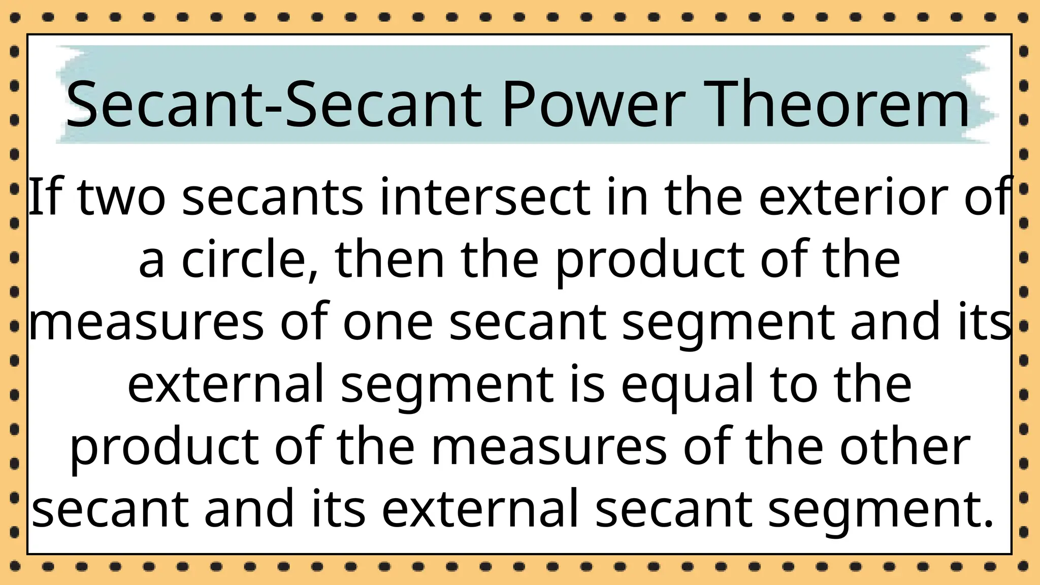 10. POWER THEOREM.pptx mathematics quarter 2 | PPTX