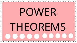 10. POWER THEOREM.pptx mathematics quarter 2 | PPTX