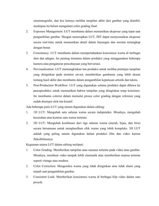 Bahan Ajar Modul DIT pada Kelas Sinematografi | PDF