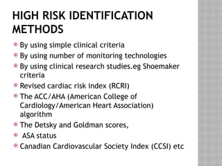 10. CARE OF HIGH RISK PATIENT For Medical students | PPTX