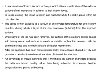 10..Freeze fracture, etching of techniques | PDF