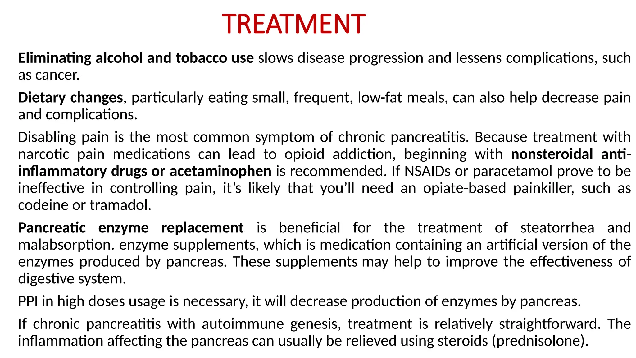 Chronic pancreatitis Chronic pancreatitis is a long-standing ...