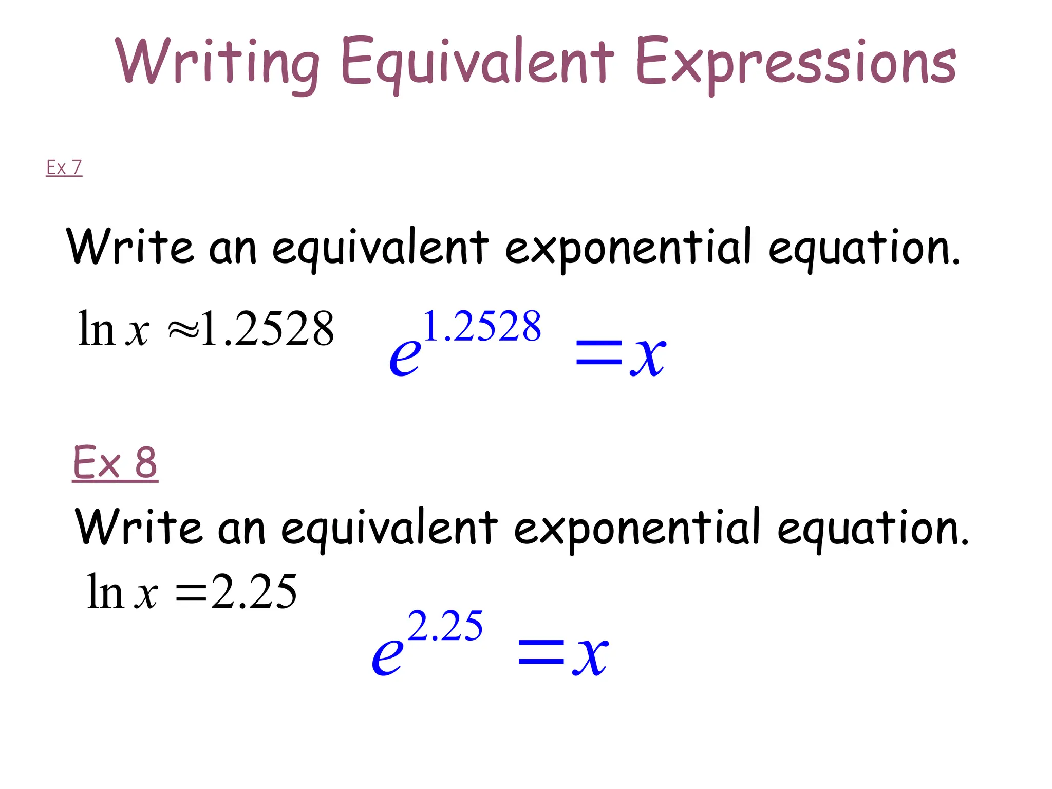 Properties of Natural Logarithmic functions | PPTX