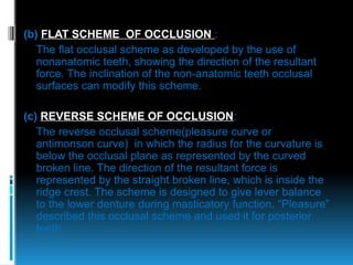 10. Occlusion and it's types in complete dentures | PDF