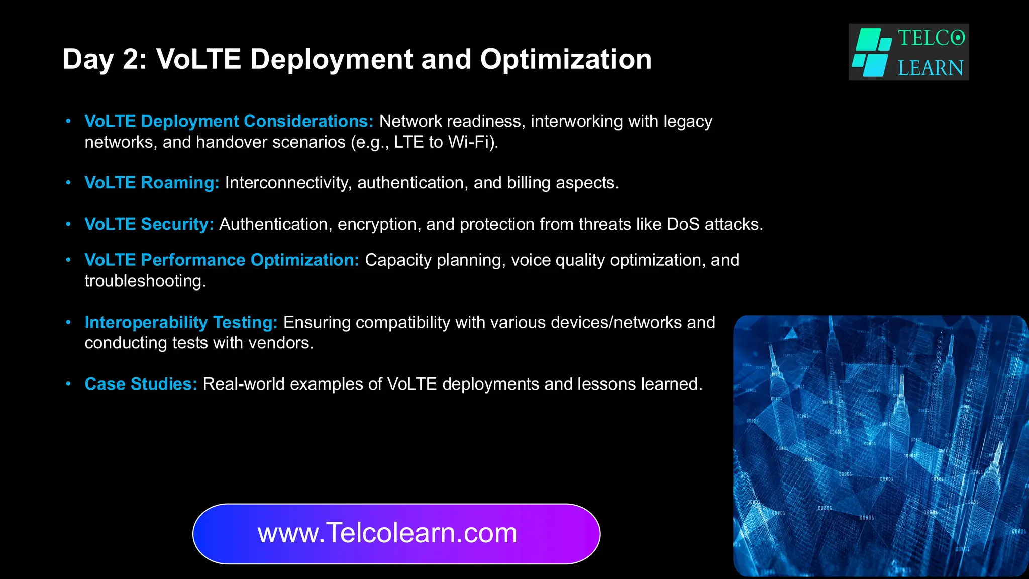 VoLTE and IMS Overview Training by TelcoLearn | PDF