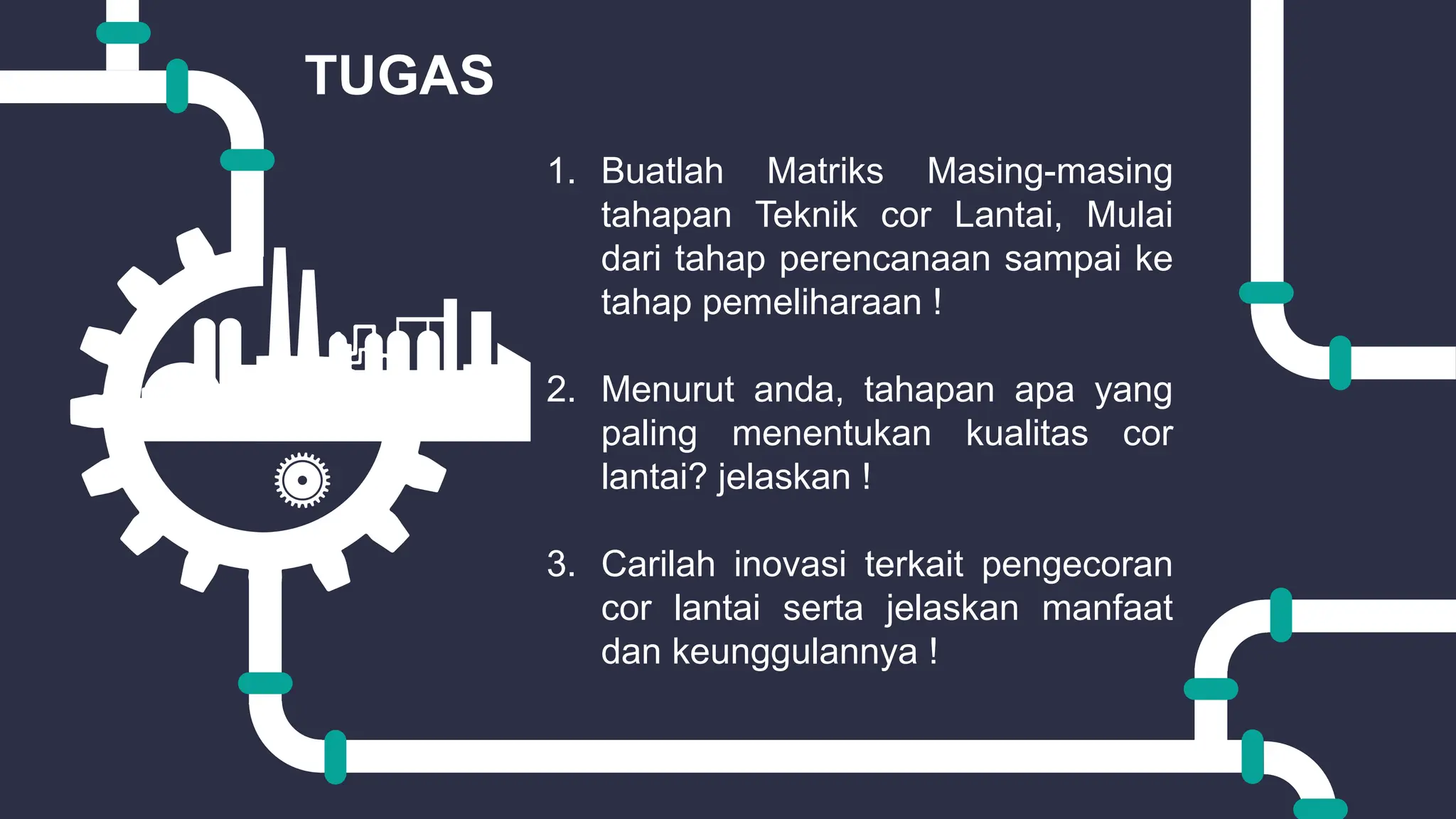 materi kuluah Teknik Cor Lantai pada mata kuliah metode pelaksanaan ...