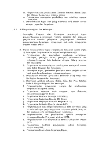 10. STRUKTUR TUGAS POKOK DAN FUNGSI DINAS PERIKANAN KABUPATEN MERANGIN | PDF