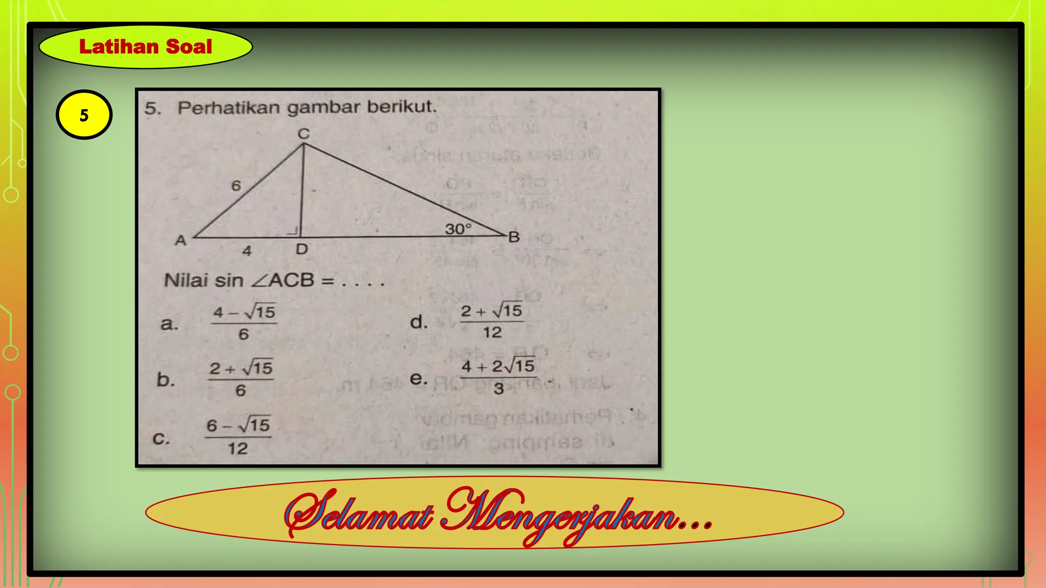 10. TRIGONOMETRI Part 10.pdf (Aturan Sinus dan Kosinus) | PDF