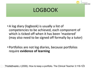 10. CTT Portfolio and Logbook assessment | PDF