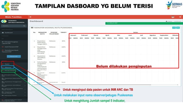 10. APLIKASI INM atau indikator nasional mutu untuk puskesmas | PPTX