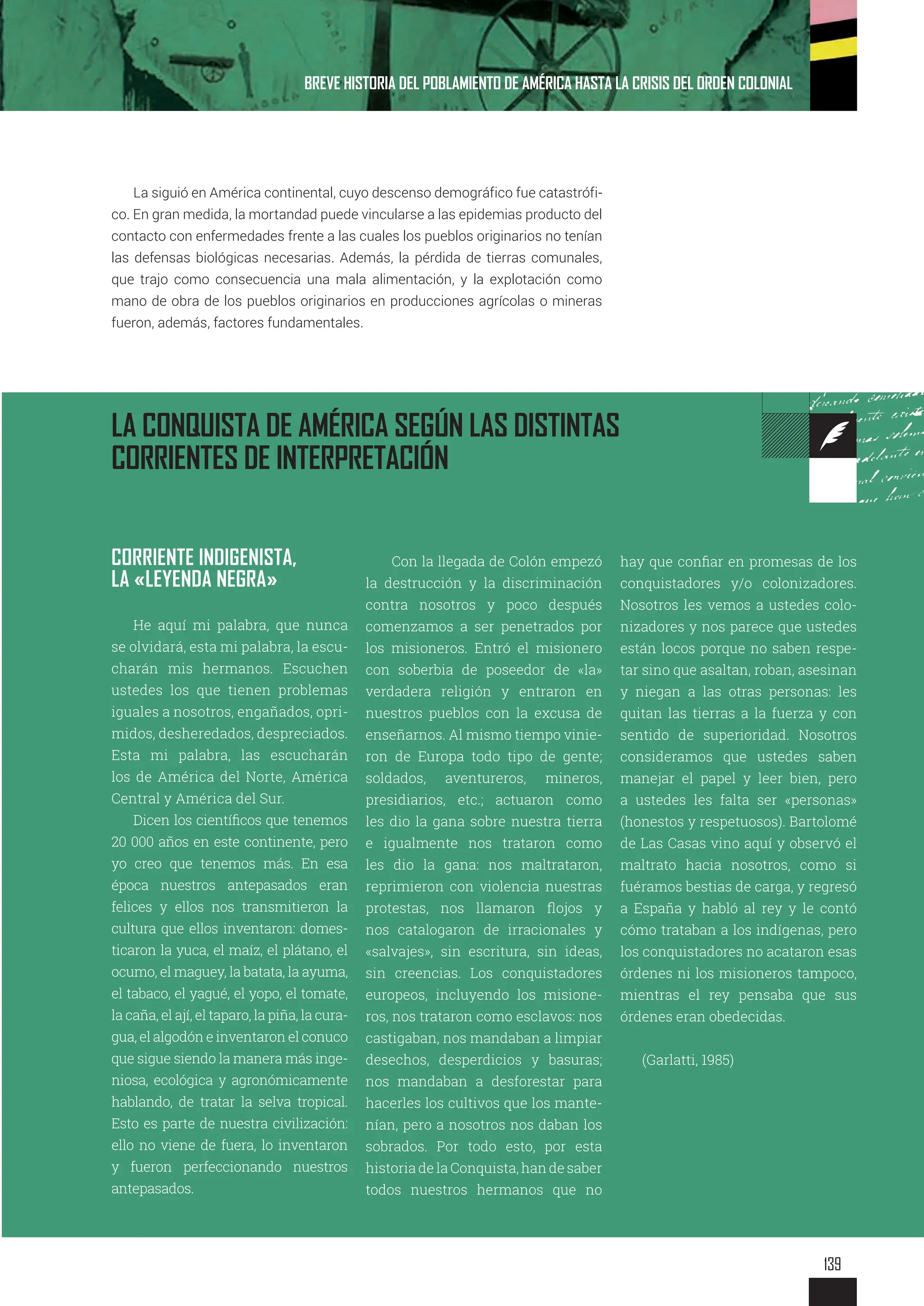 10. La Conquista de América según las Distintas Corrientes de ...