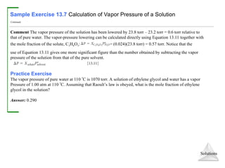 Properties of solutions and liquids in chemistry | PPT