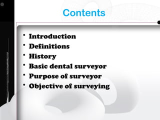 surveyor and surveying procedure presentation | PPTX