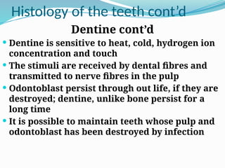 Histology of the Oral cavity: Tongue, Tooth and Lip. | PPTX