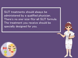 What to Expect During SLIT Treatments | PPTX | Allergies | Diseases and ...