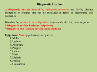 10. US Soil Taxonomy, suface, sub-surface, diagnostic horizons.pptx