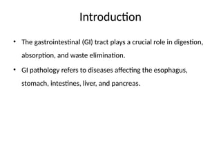 10. GIS Pathologies for PH.pptx Gastrointestinal Pathology | PPTX