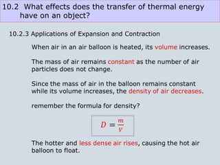 Understanding Thermal Energy Transfer: Effects and Applications of ...