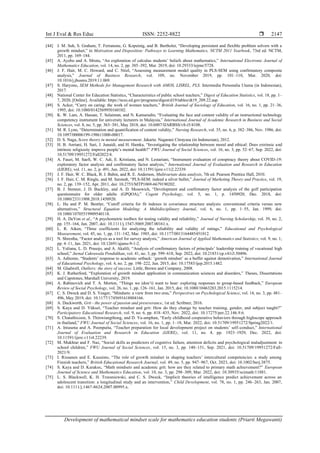 Development of mathematical mindset scale for mathematics education ...