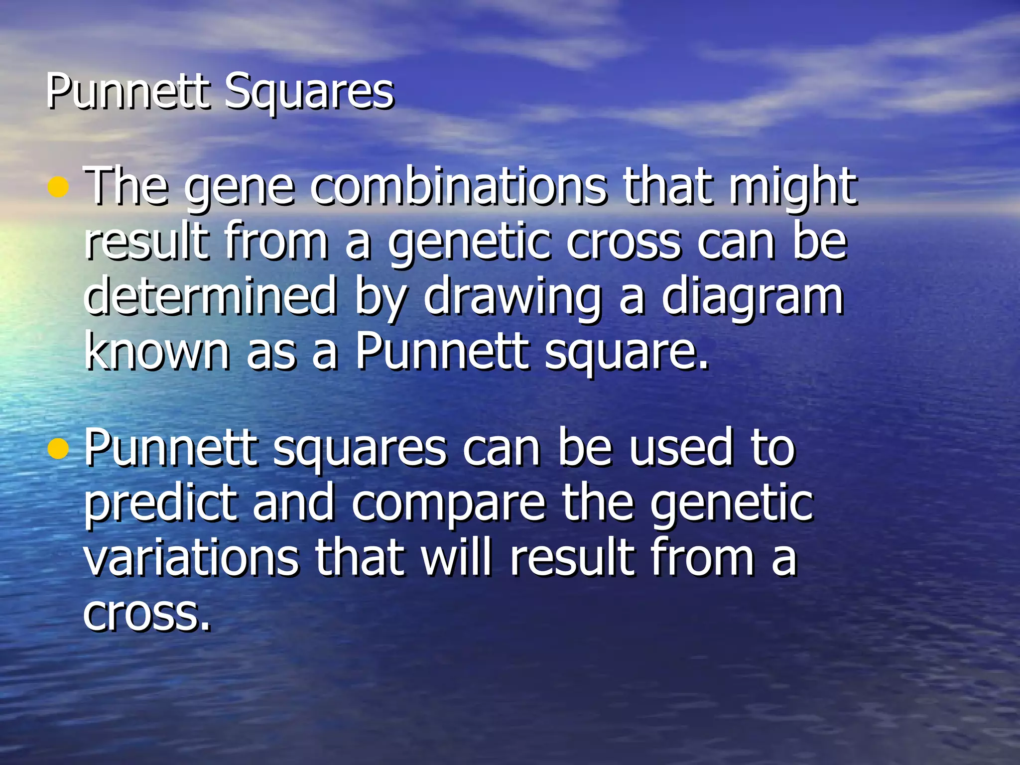 10 2 probability punnett squares | PPT | Genetics | Science