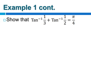 10 2 sum and diff formulas for tangent | PPTX