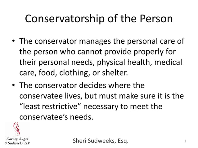 Conservatorships in California | PPTX