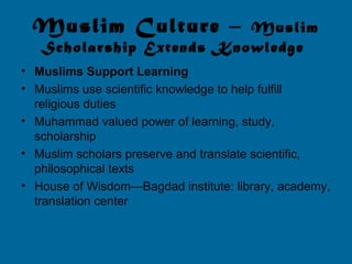 10.3 muslim cultural | PPT