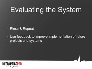 10-3 Clinical Informatics System Selection & Implementation | PPTX