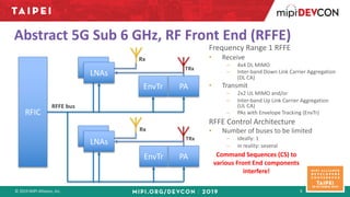 MIPI DevCon Taipei 2019: Addressing 5G RFFE Control Challenges with ...