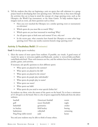 ENGLISH ACTIVITIES | PDF