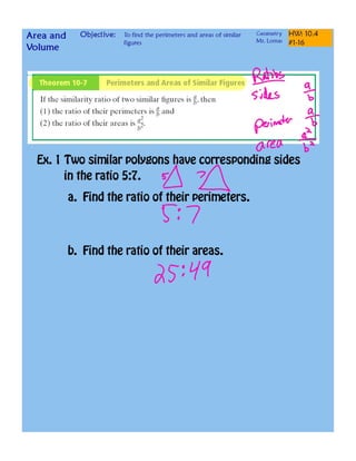 10 4 areas and perimeters of similar figures | PDF