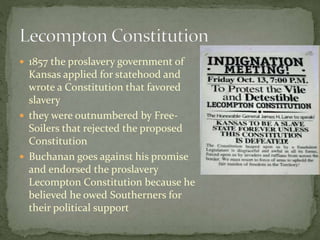 Lecompton Constitution Rejected